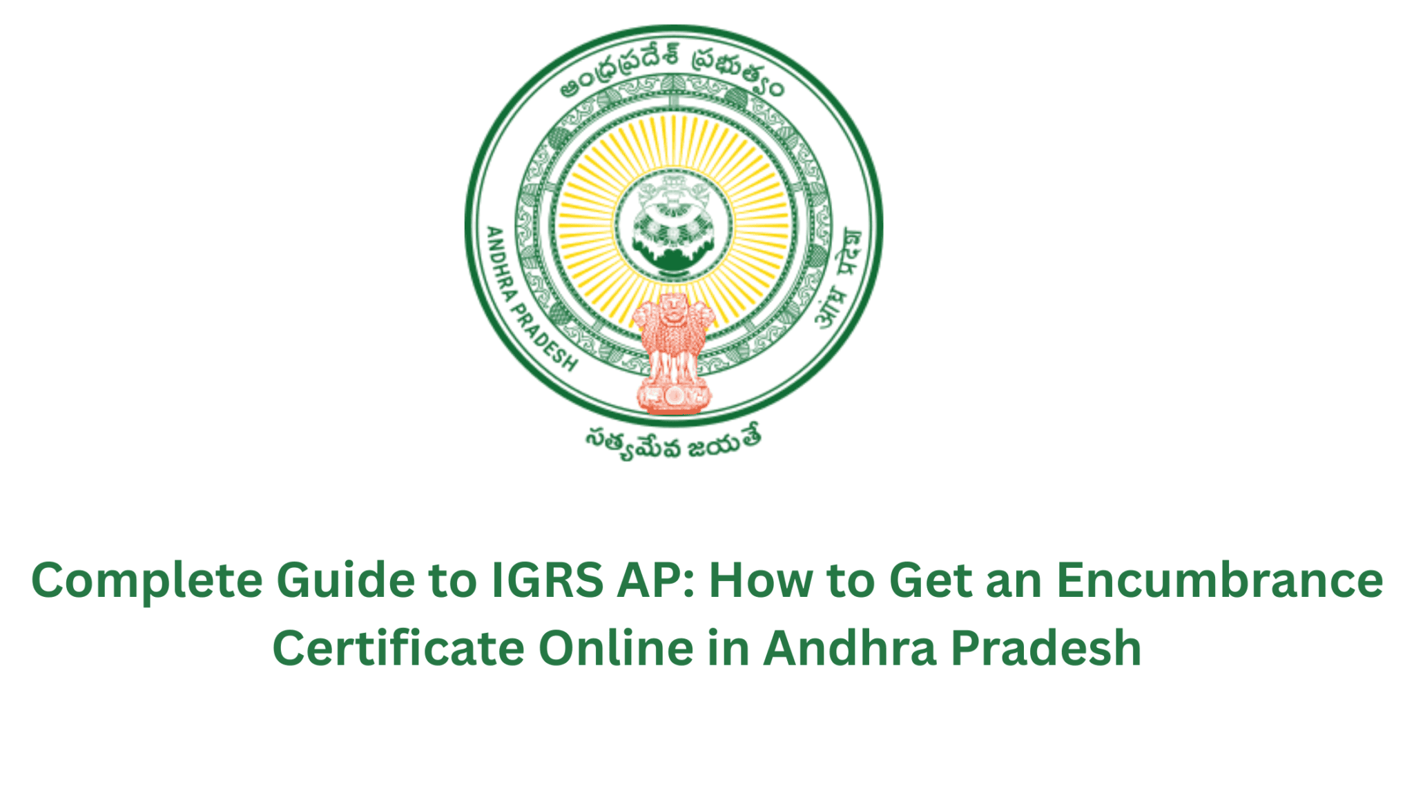 IGRS AP: Get Encumbrance Certificate (EC) Online – Step-by-Step Guide