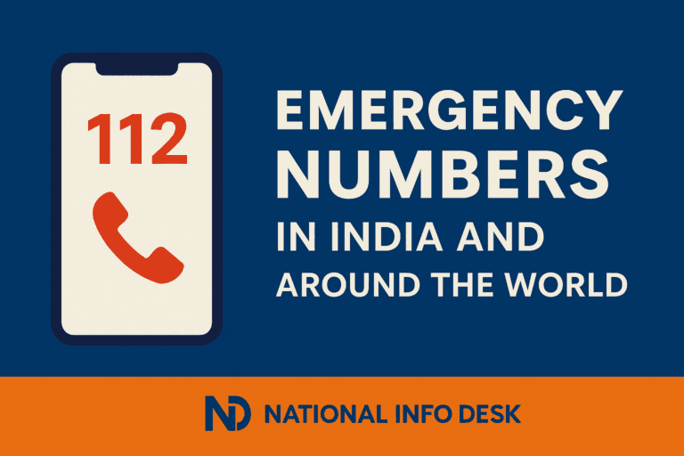 Emergency Numbers In India (2025) – State-wise & Global List